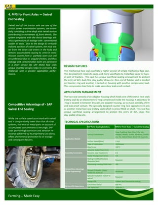 SAP-METAL FACE SEALS For Tractor Axles | PDF