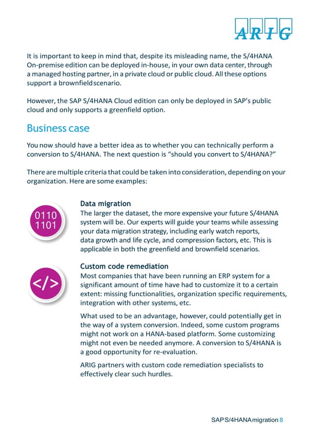 Sap Erp Implementation And Sap Migration Pdf Databases Computer Software And Applications
