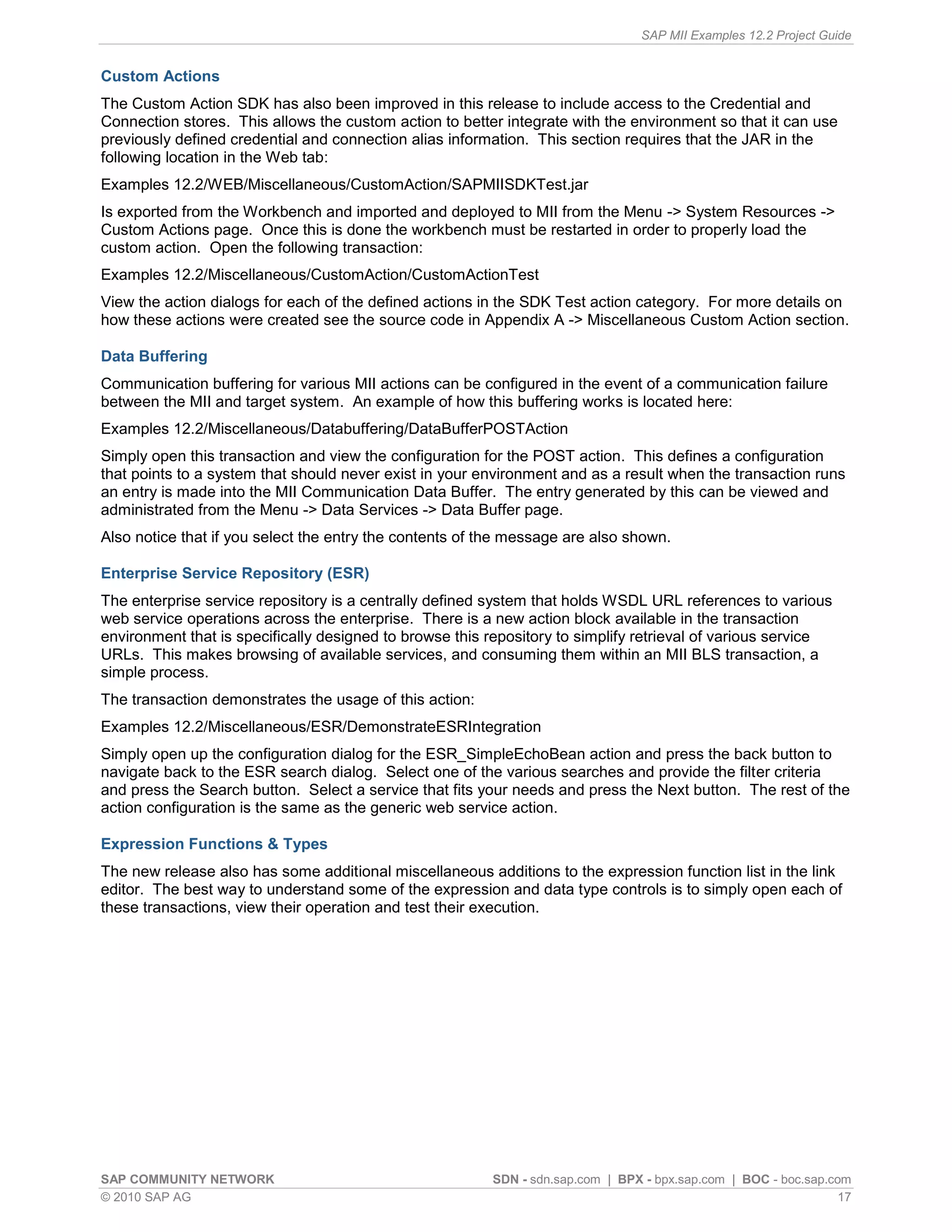 Sap mii examples 12.2 project guide | PDF