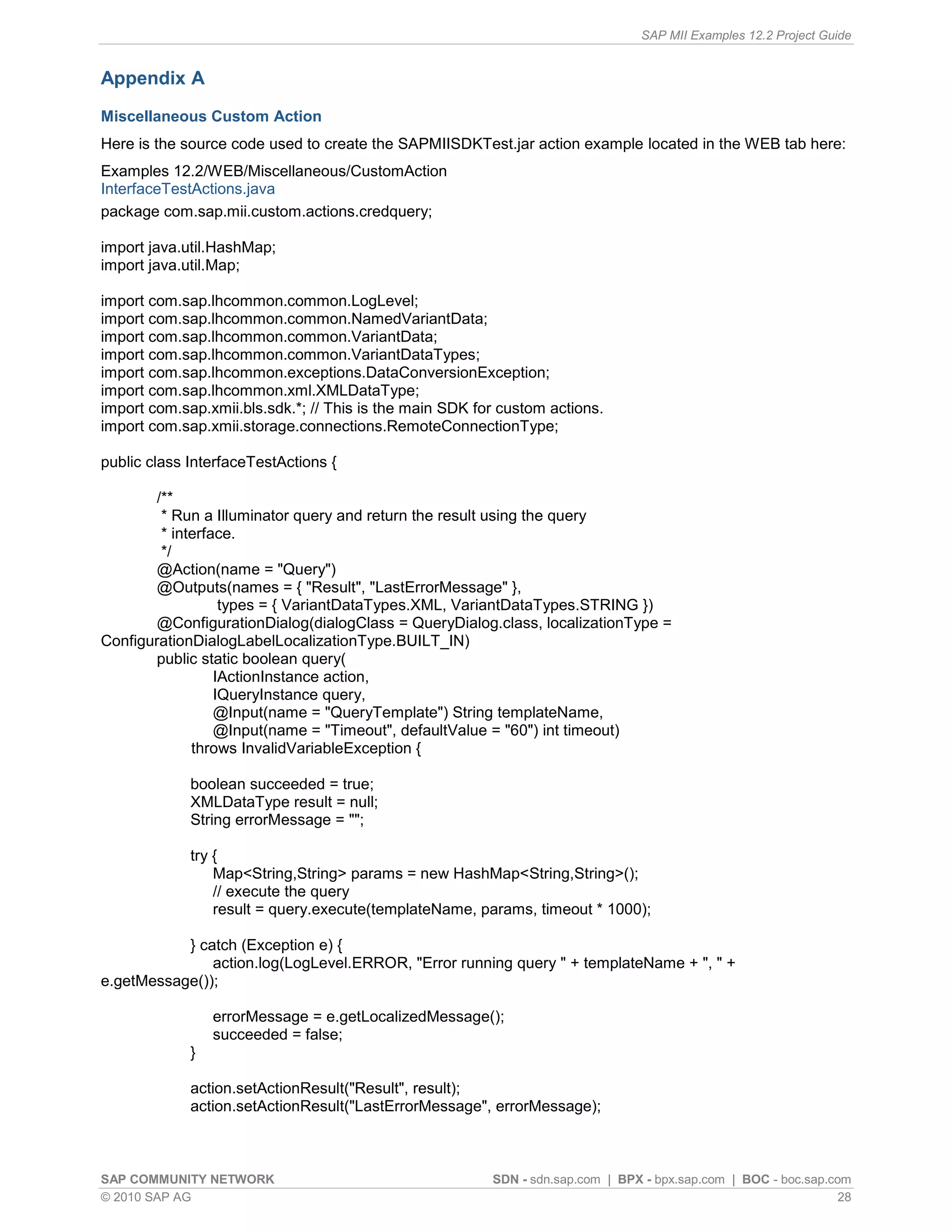 Sap mii examples 12.2 project guide | PDF