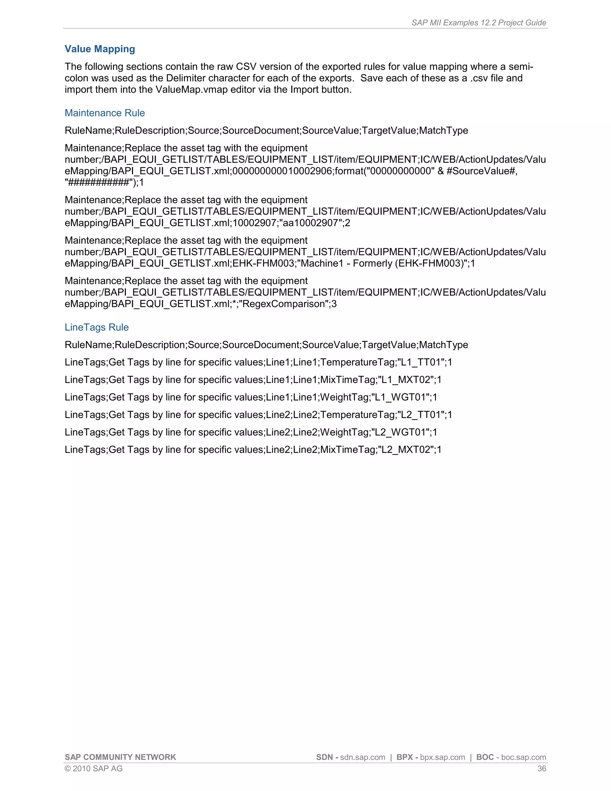 Sap mii examples 12.2 project guide | PDF