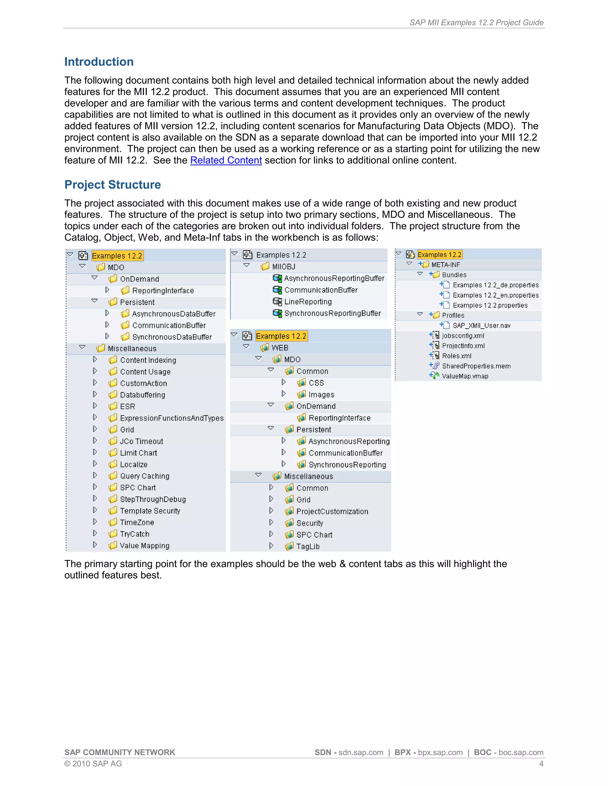 Sap mii examples 12.2 project guide | PDF