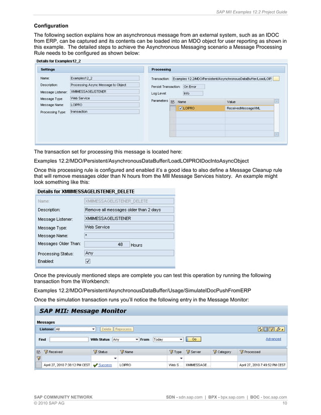 Sap mii examples 12.2 project guide | PDF