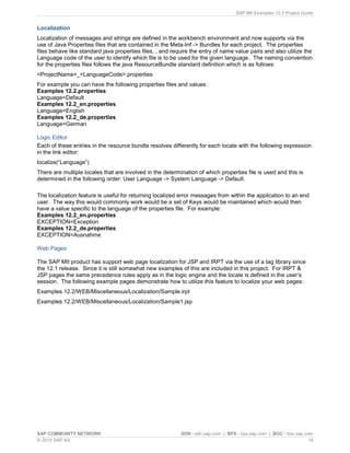 Sap mii examples 12.2 project guide | PDF