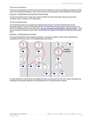 Sap mii examples 12.2 project guide | PDF