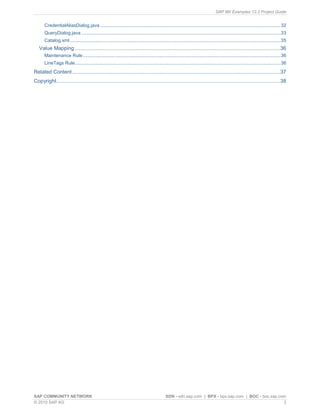 Sap mii examples 12.2 project guide | PDF