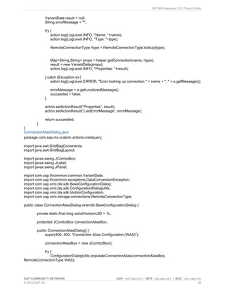 Sap mii examples 12.2 project guide | PDF