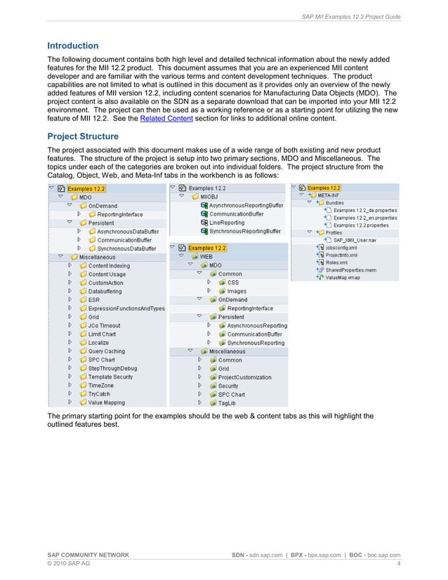 Sap mii examples 12.2 project guide | PDF