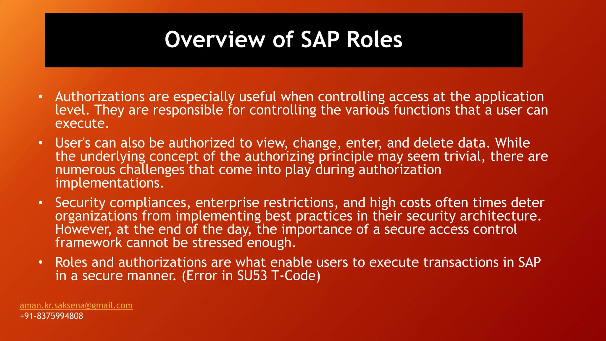 Sap Mm Authorization Matrix And User Roles Pdf
