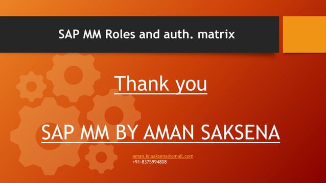 SAP MM Authorization Matrix and User roles.pdf