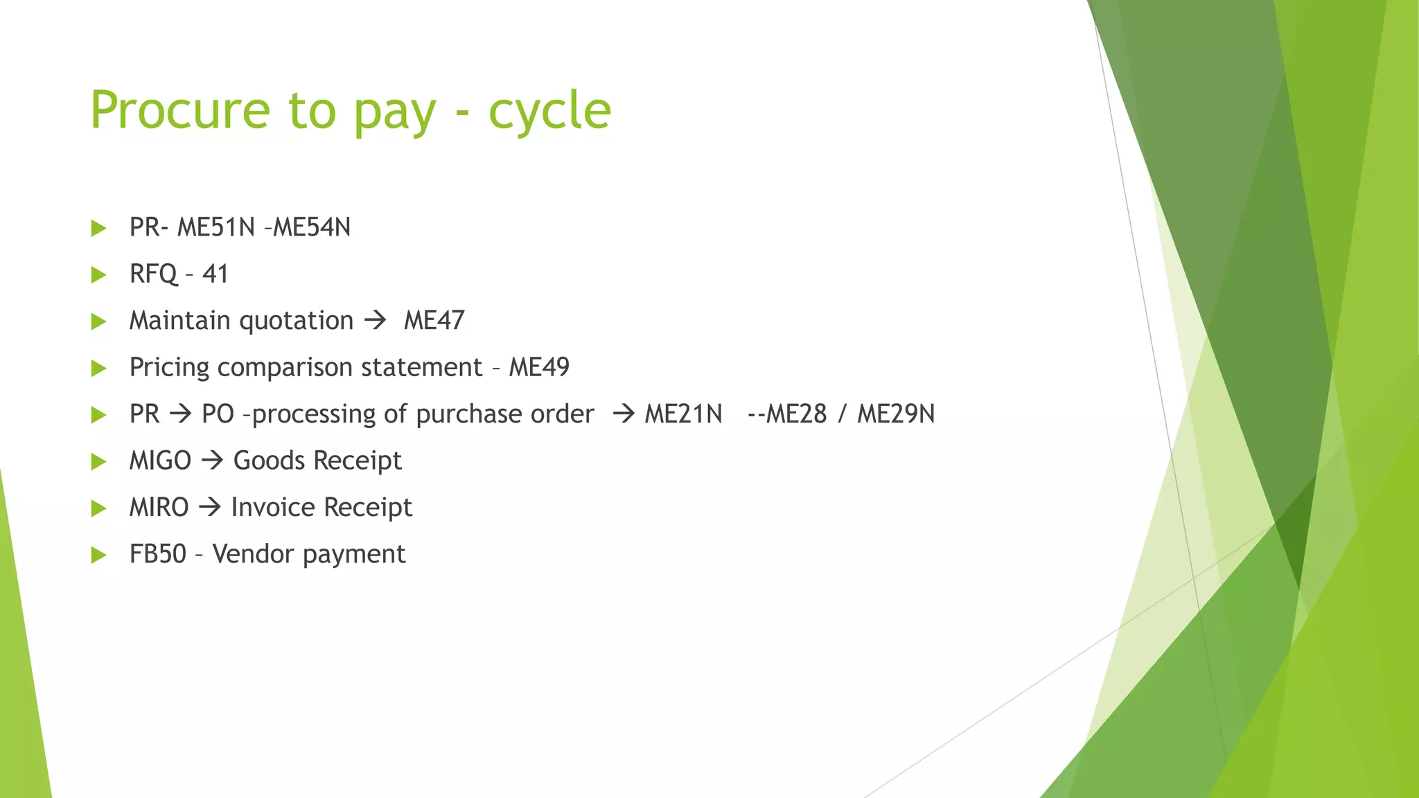 SAP MM Business Scenarios | PPTX
