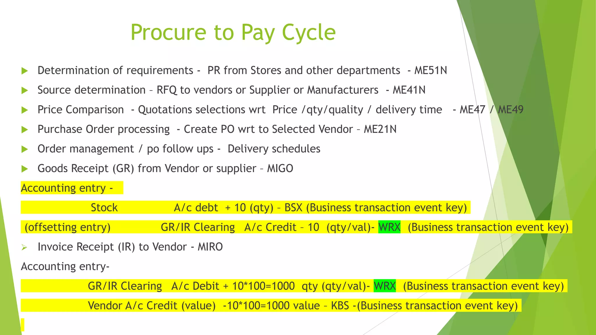 SAP MM Business Scenarios | PPTX