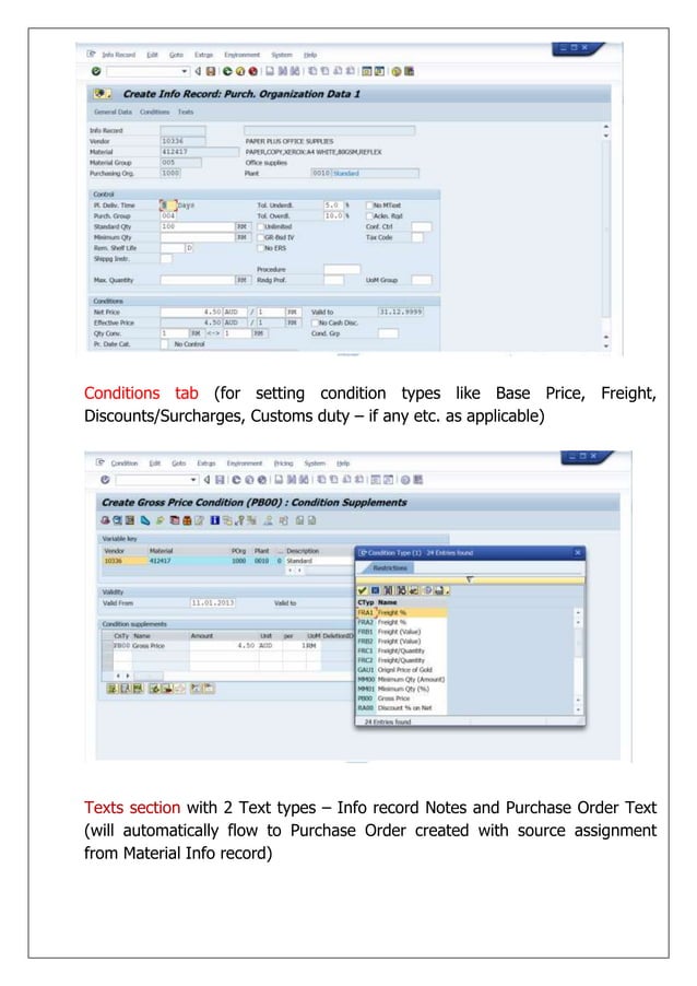SAP MM Essential Master Data | DOCX