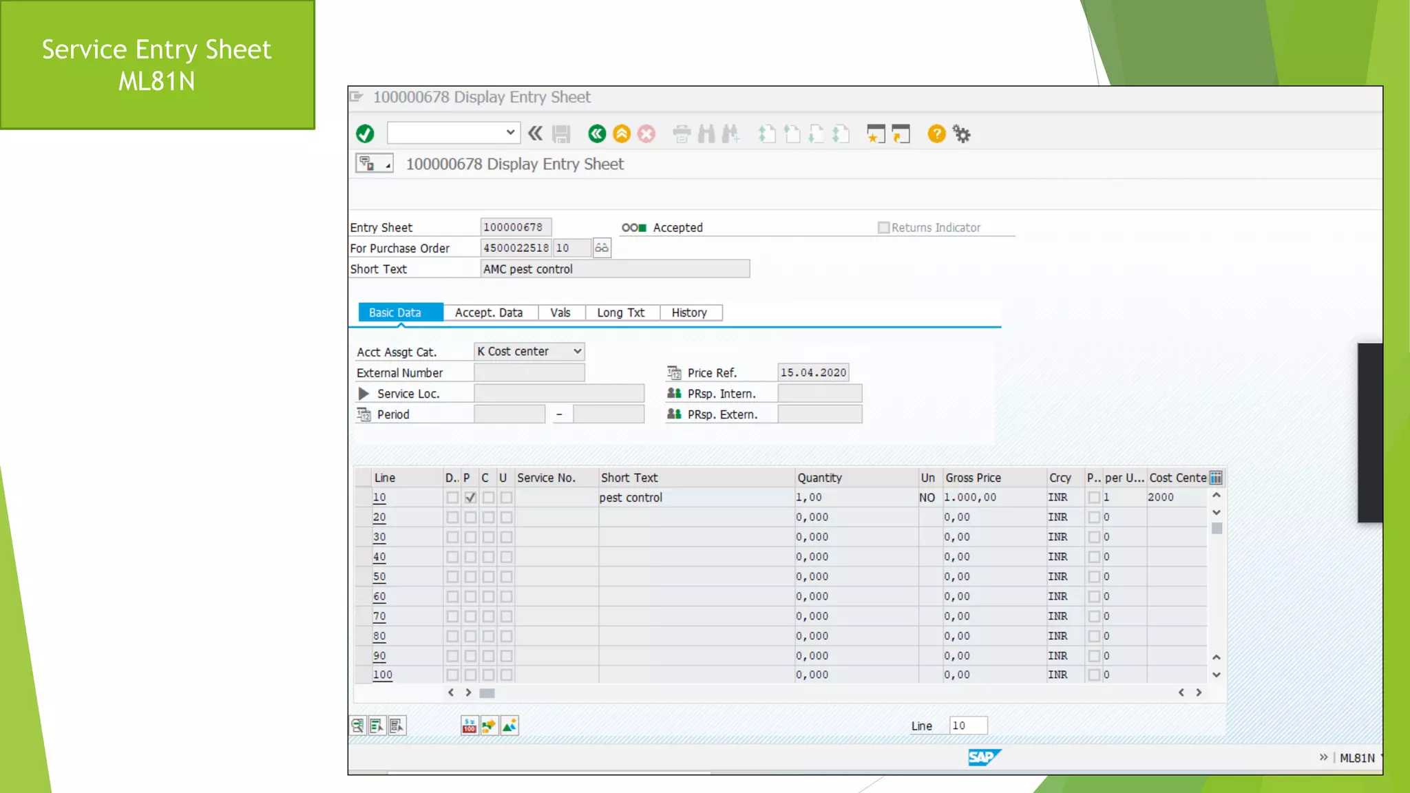 Sap mm external service management | PPTX