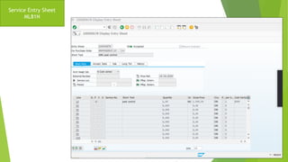 Sap mm external service management | PPTX