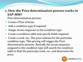 SAP MM Interview questions | PPTX