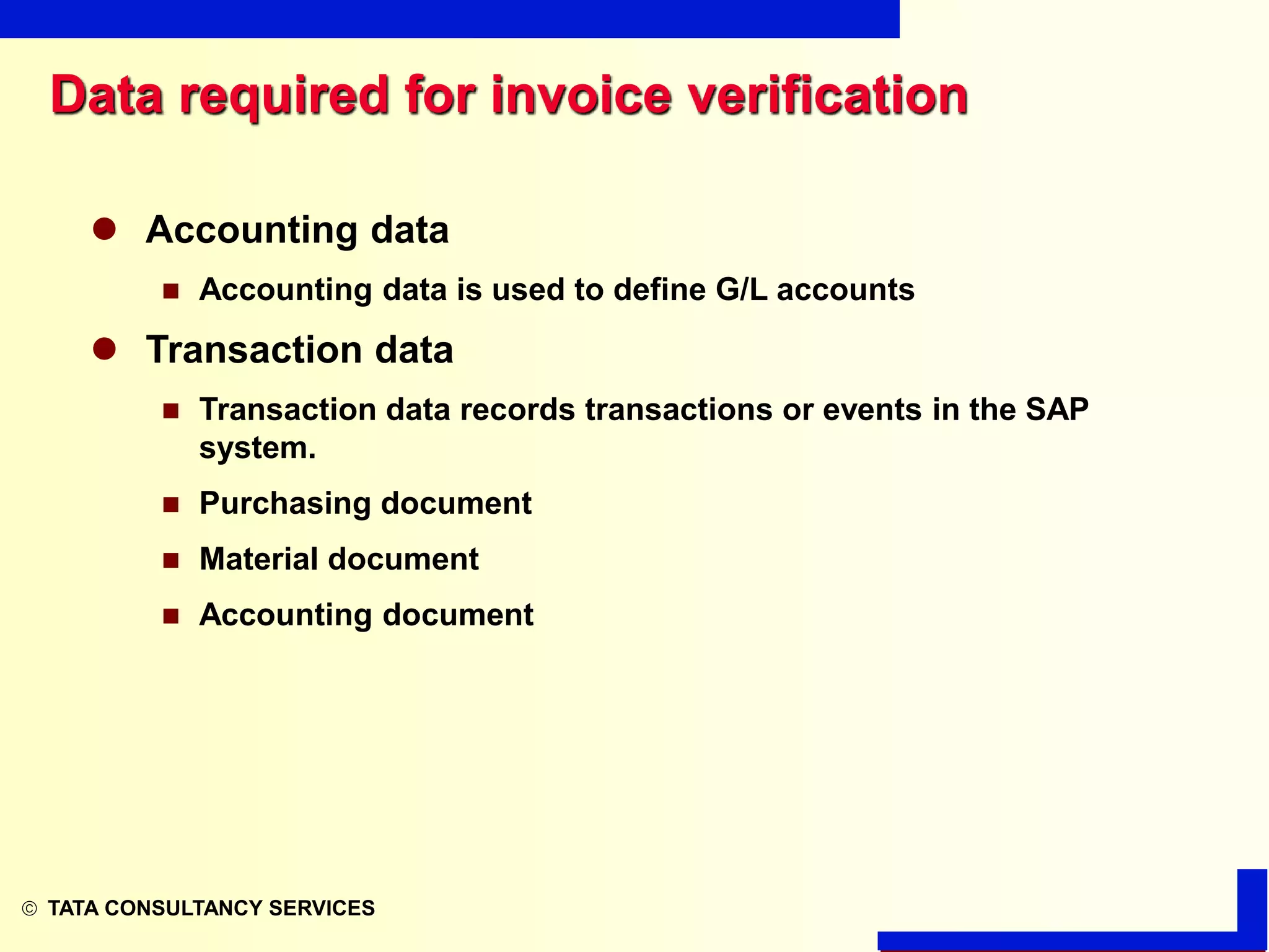 SAP MM INVOICE VERIFICATION.ppt