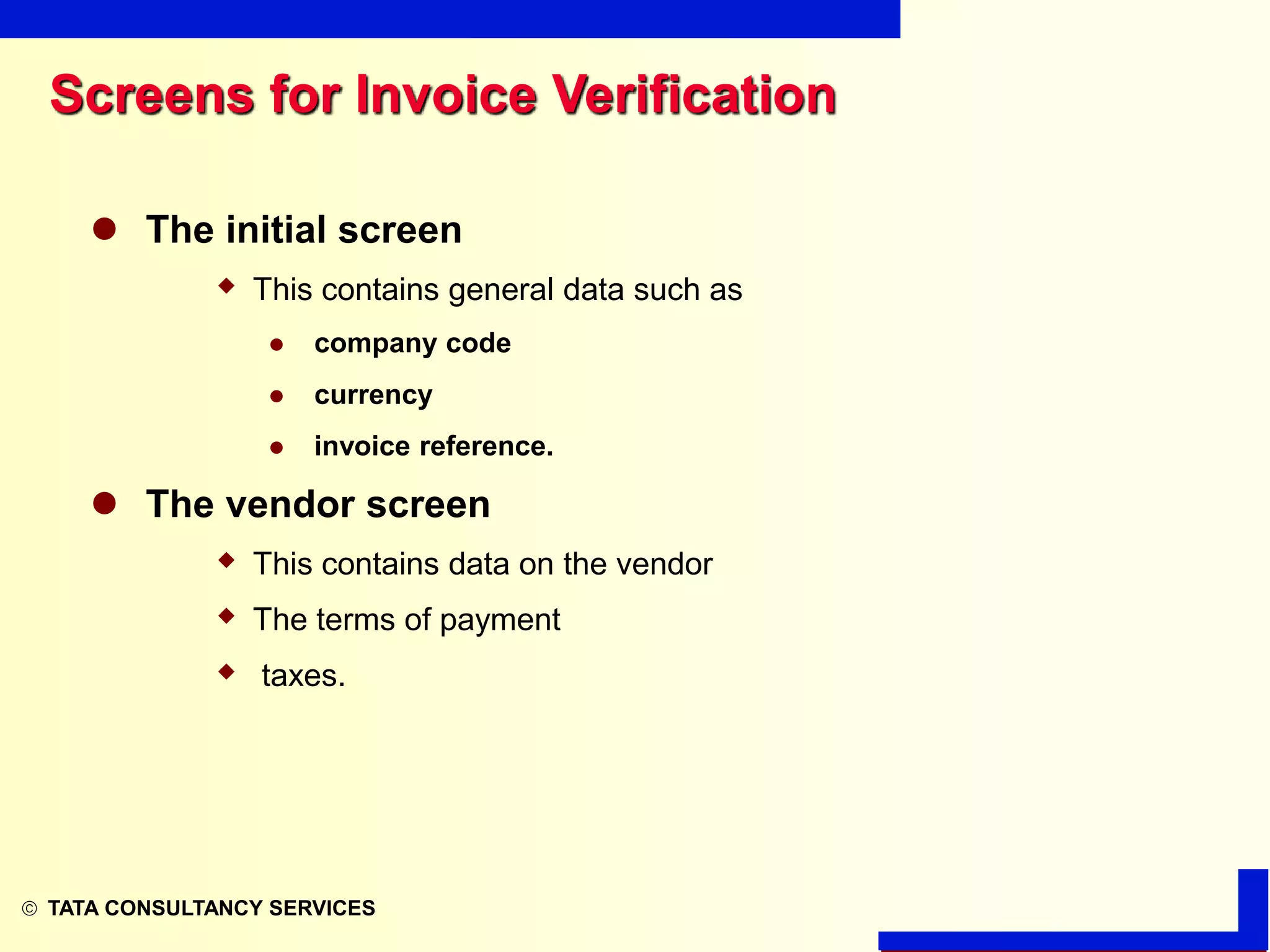 SAP MM INVOICE VERIFICATION.ppt