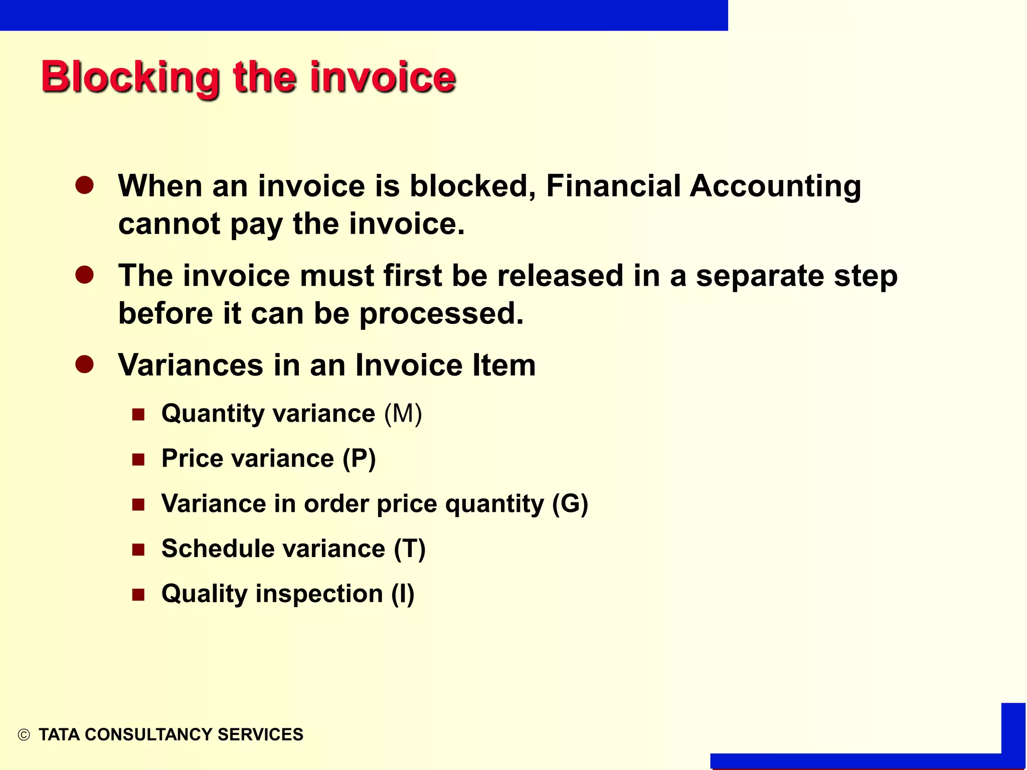 SAP MM INVOICE VERIFICATION.ppt