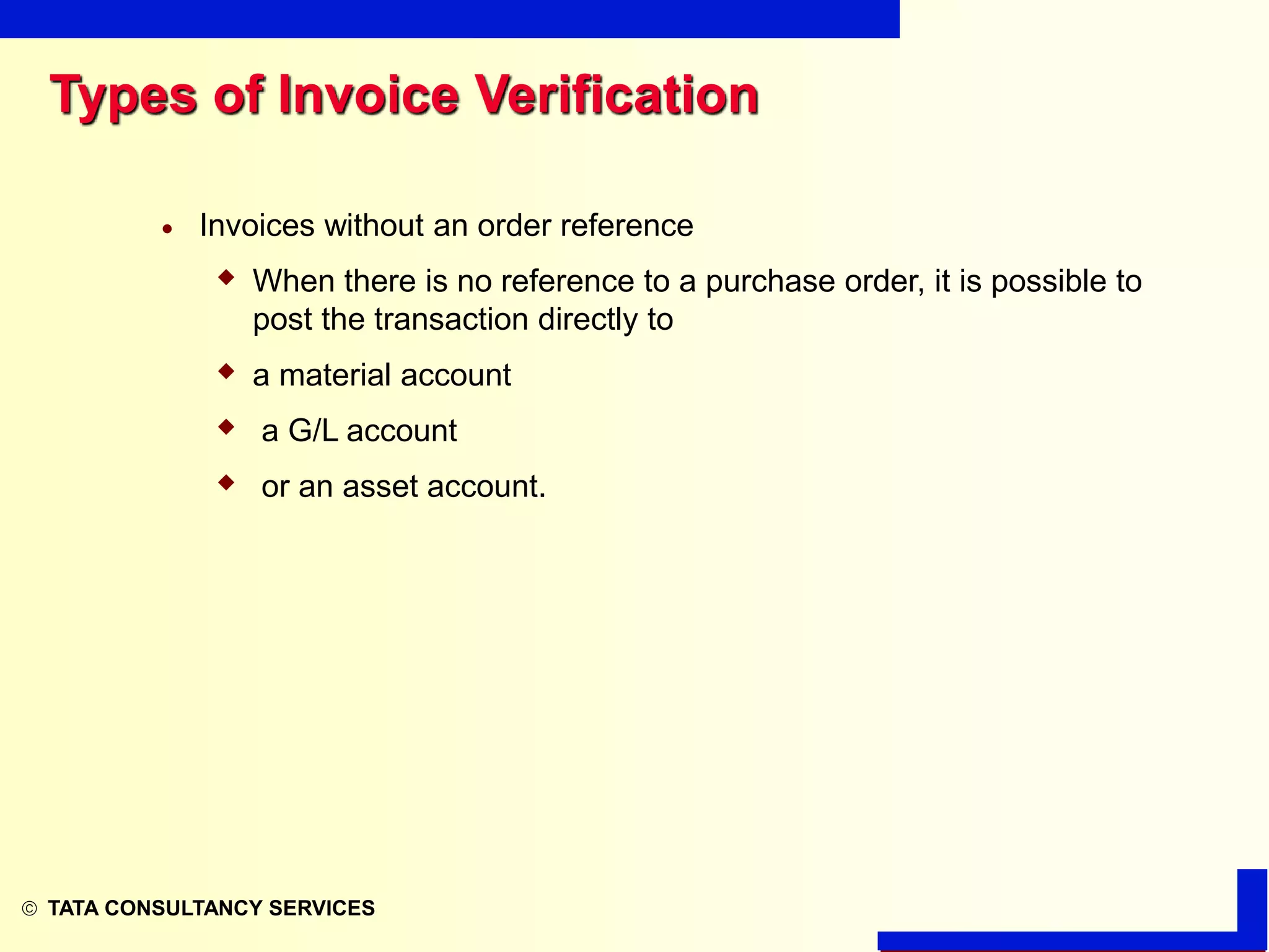 SAP MM INVOICE VERIFICATION.ppt