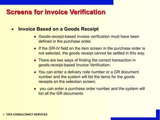 SAP MM INVOICE VERIFICATION.ppt