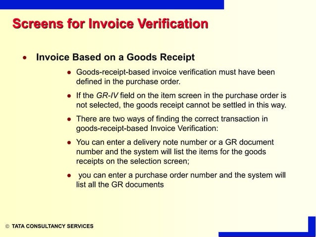 SAP MM INVOICE VERIFICATION.ppt