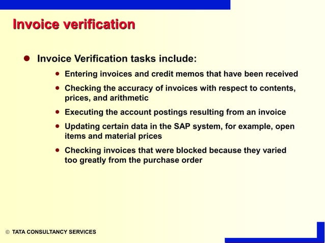 SAP MM INVOICE VERIFICATION.ppt