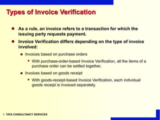 SAP MM INVOICE VERIFICATION.ppt