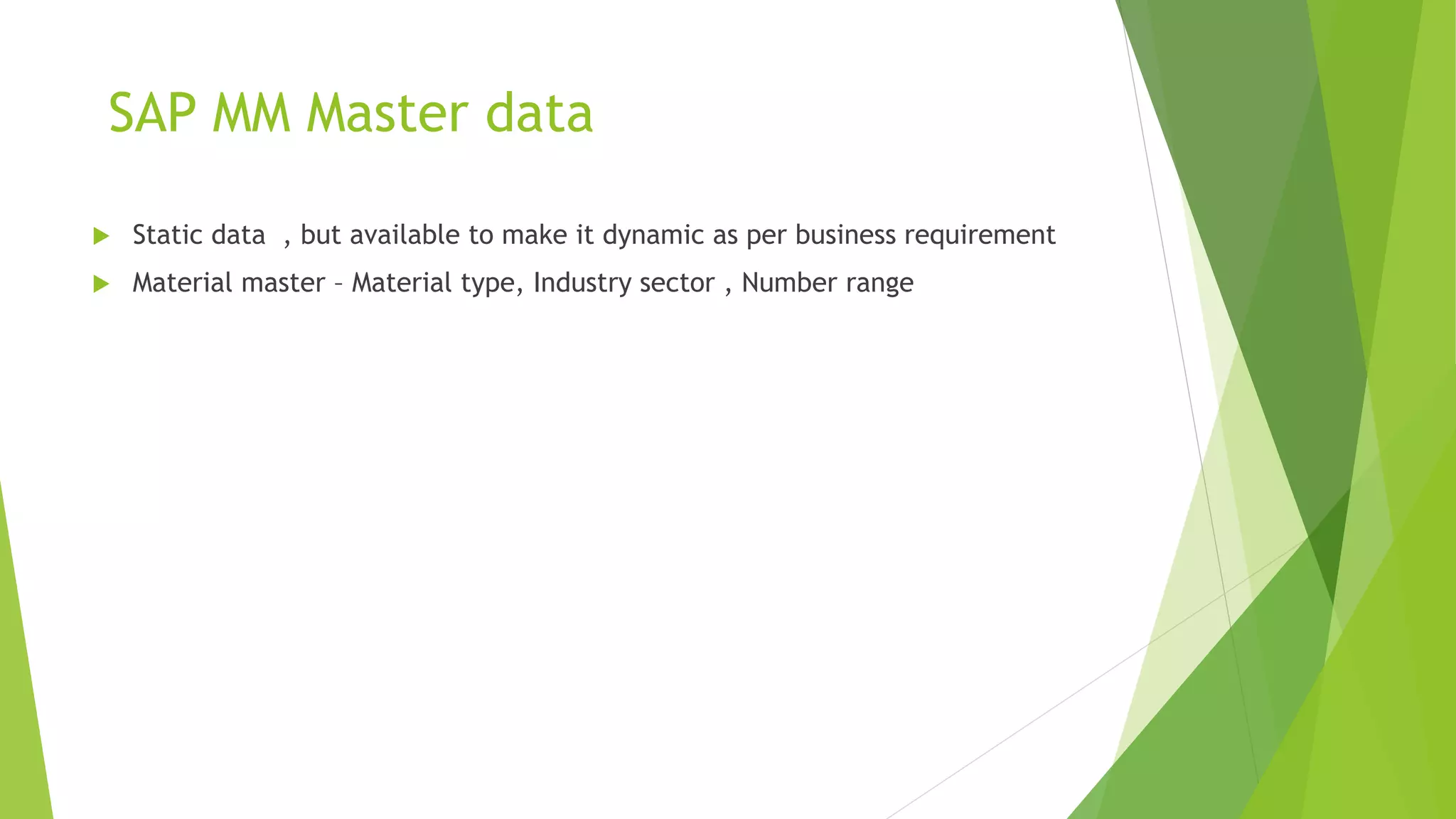 Sap mm master data | PPT
