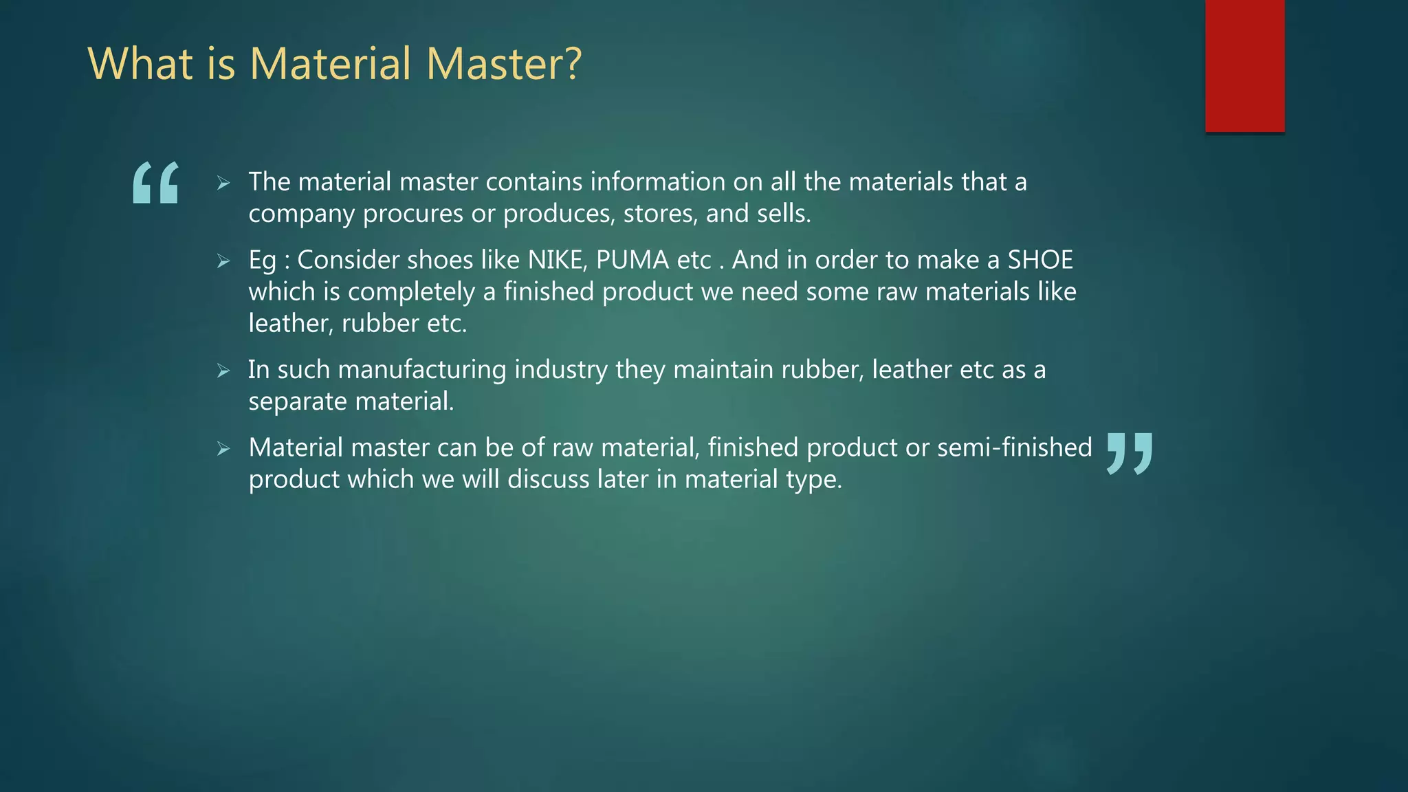 SAP MM Material Master with Configurations | PPTX