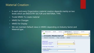 SAP MM Material Master with Configurations | PPTX