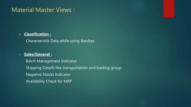 SAP MM Material Master with Configurations | PPTX