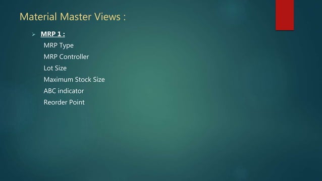 SAP MM Material Master with Configurations | PPT