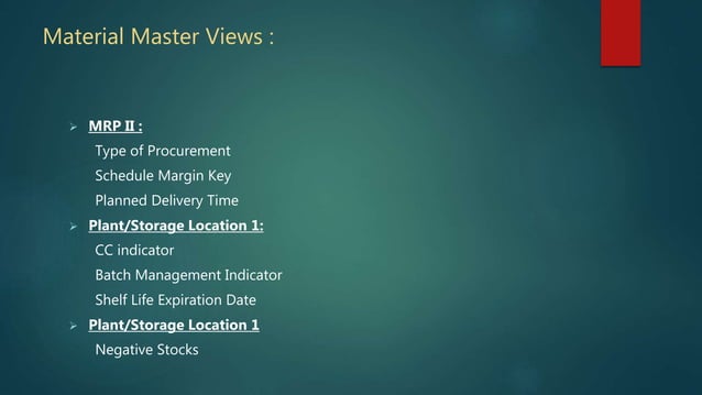 SAP MM Material Master with Configurations | PPTX