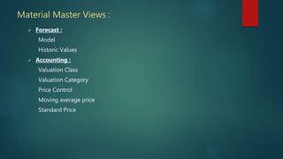 SAP MM Material Master with Configurations | PPTX
