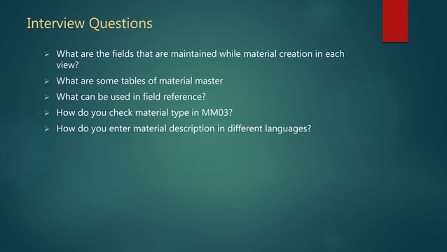 SAP MM Material Master with Configurations | PPTX
