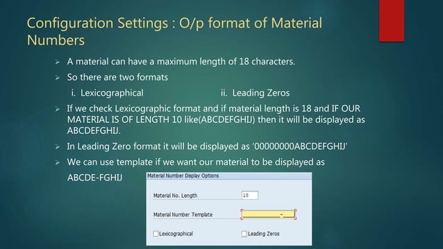 SAP MM Material Master with Configurations | PPTX