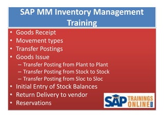 SAP MM Online Training Course | PPTX