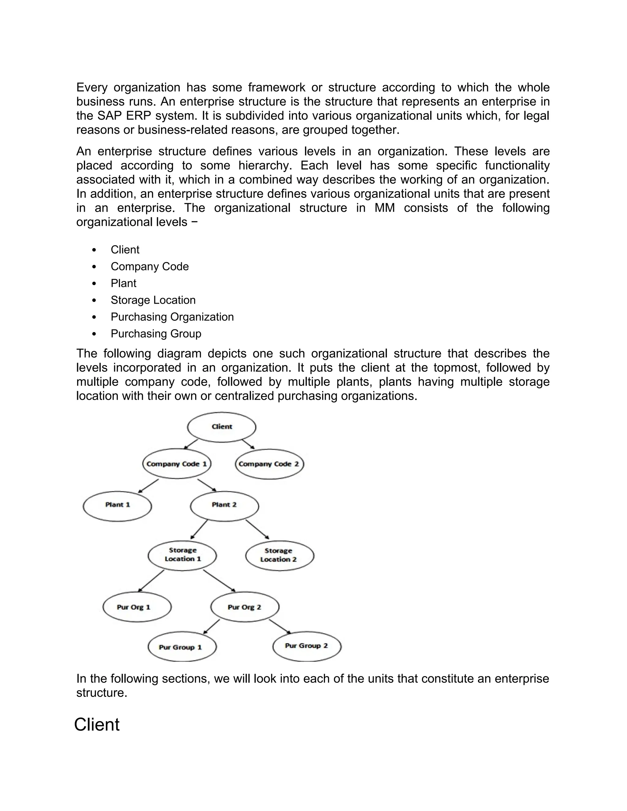 SAP MATERIAL MANAGEMENT Organization Structure.docx