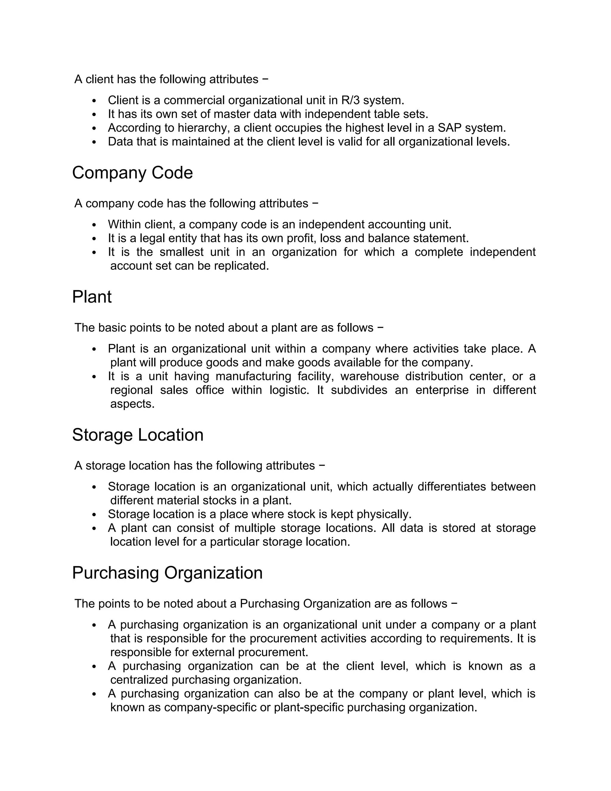 SAP MATERIAL MANAGEMENT Organization Structure.docx