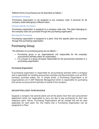 SAP MATERIAL MANAGEMENT Organization Structure.docx
