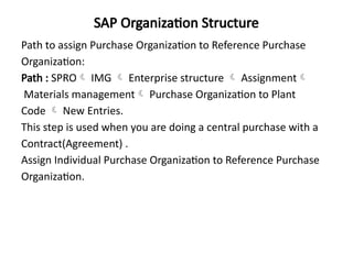 SAP MM Org structure - enterprise structure | PPT