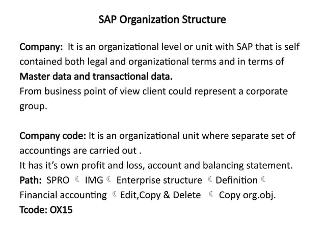 SAP MM Org structure - enterprise structure | PPT