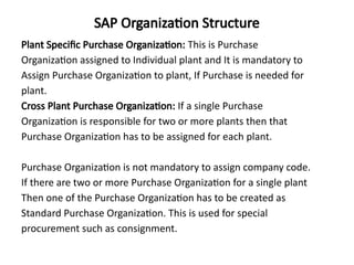SAP MM Org structure - enterprise structure | PPTX