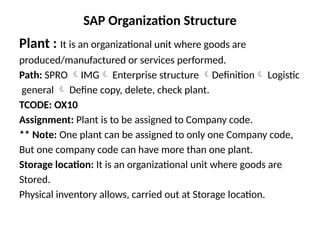 SAP MM Org structure - Bharath - Part 2 | PPTX
