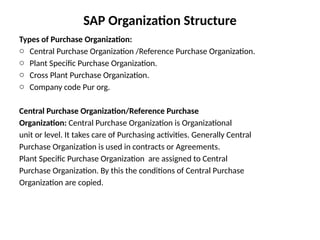 SAP MM Org structure - Bharath - Part 2 | PPTX