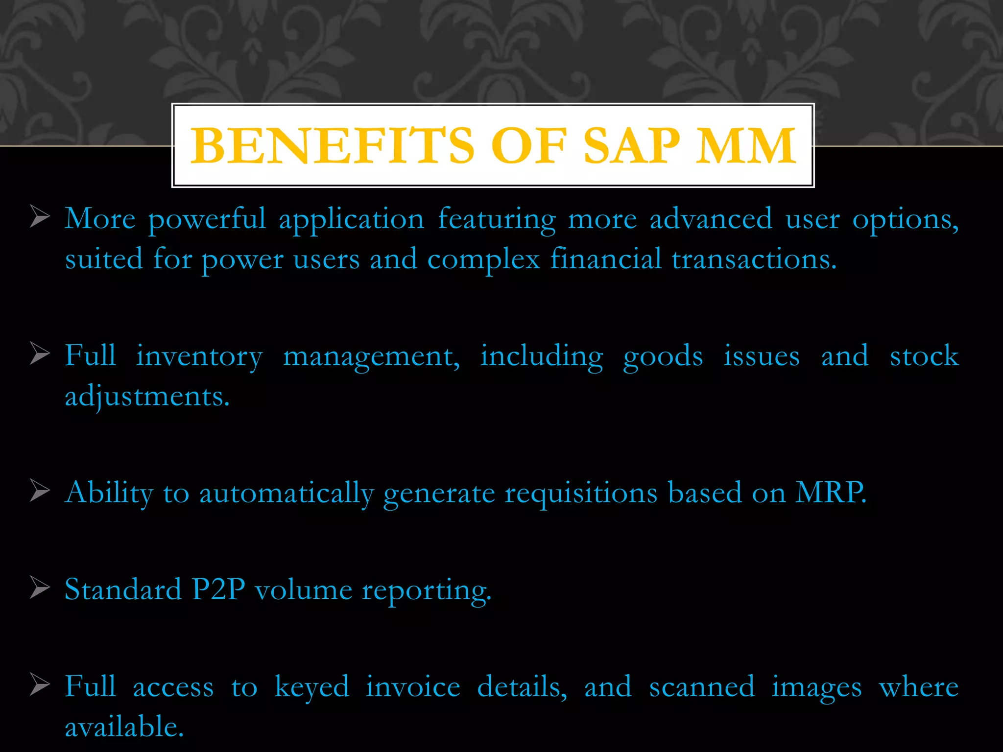 Sap mm ppt | PPTX