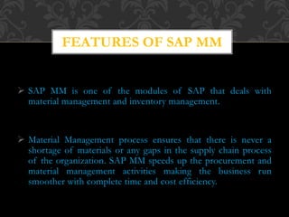 Sap mm ppt | PPTX