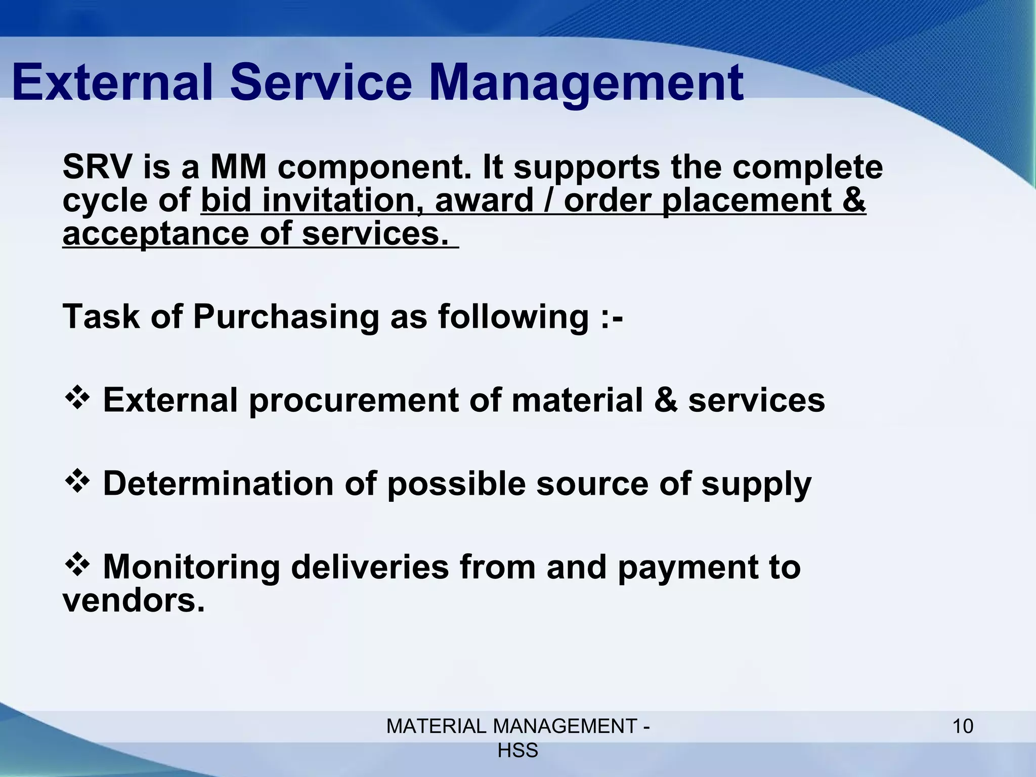 Sap MM Presentation | PPT