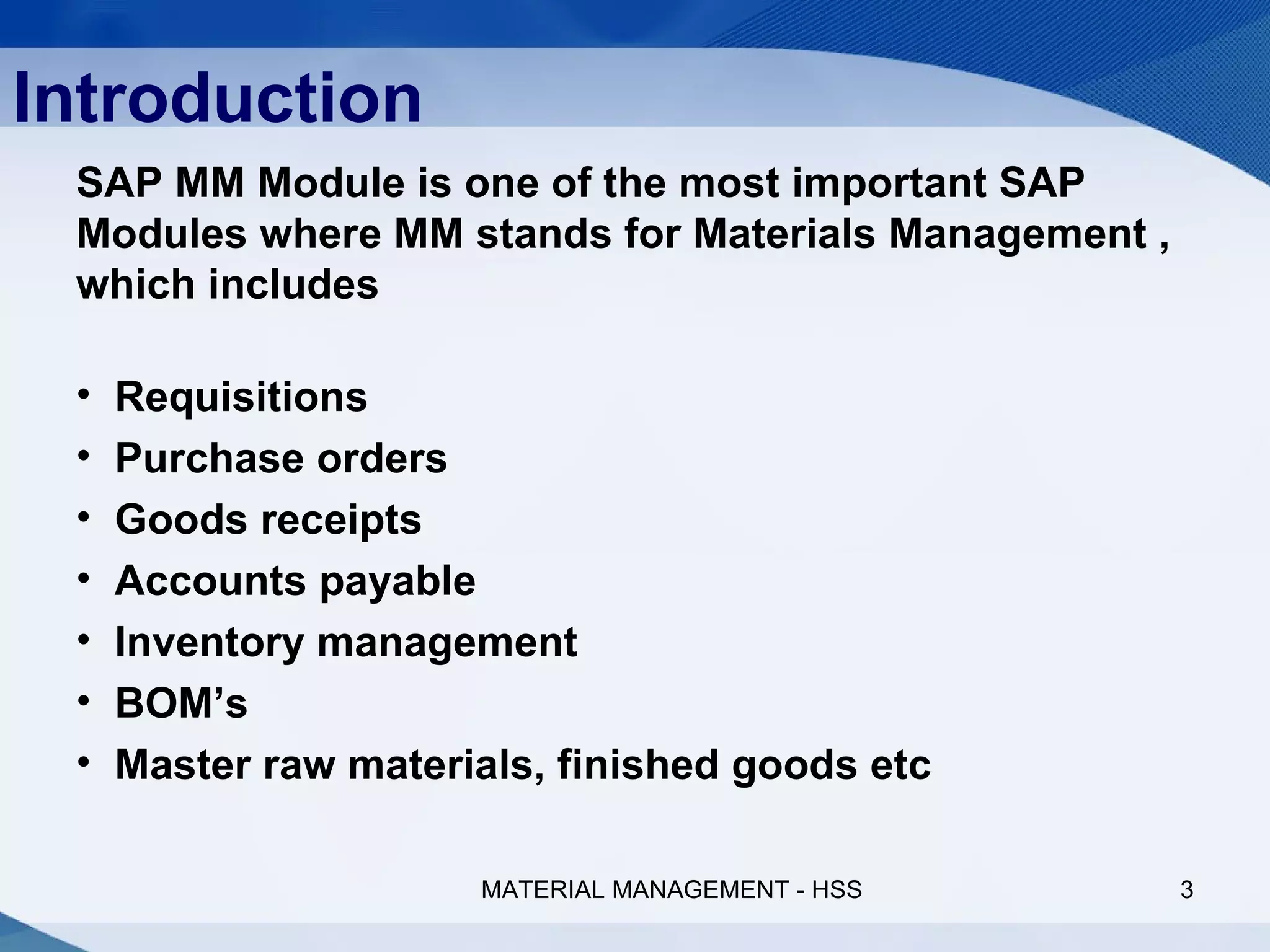 Sap MM Presentation | PPT